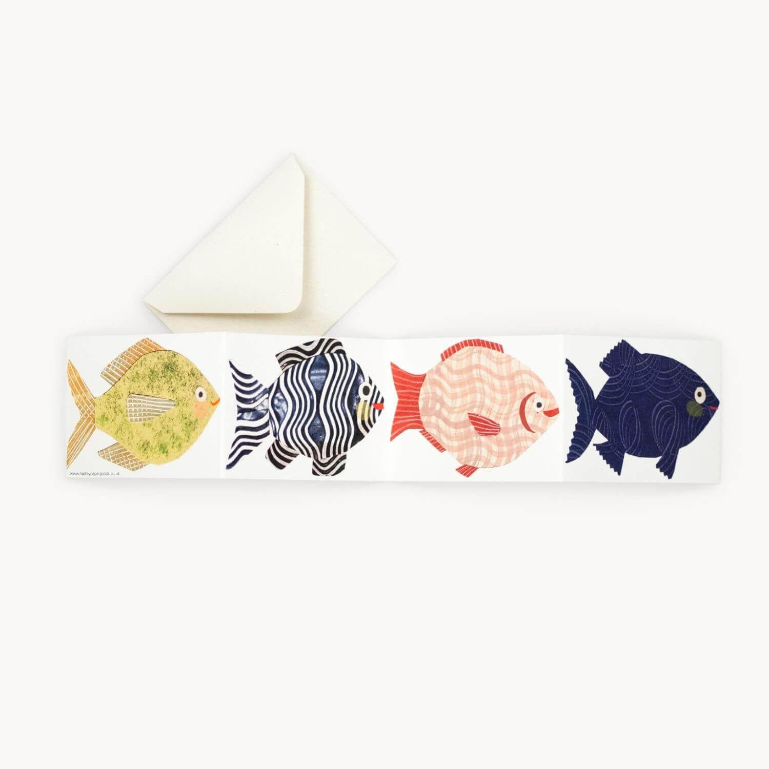 Fish Concertina Card – Hadley Paper Goods Wholesale